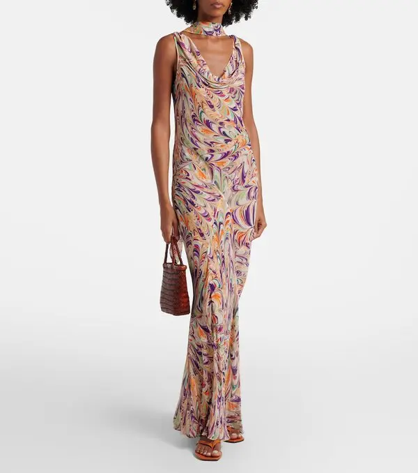 ALEXANDRA MIRO Harper Printed Maxi Dress