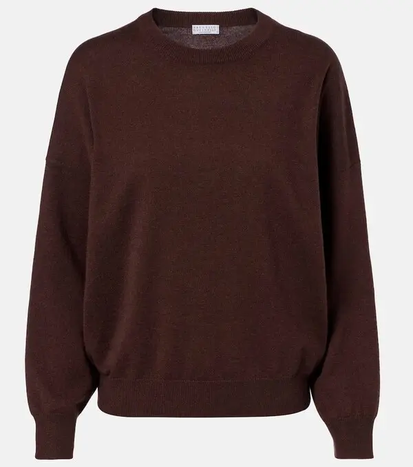 Brunello Cucinelli Cashmere Crewneck Sweater - Brown