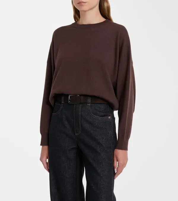 Brunello Cucinelli Cashmere Crewneck Sweater - Brown