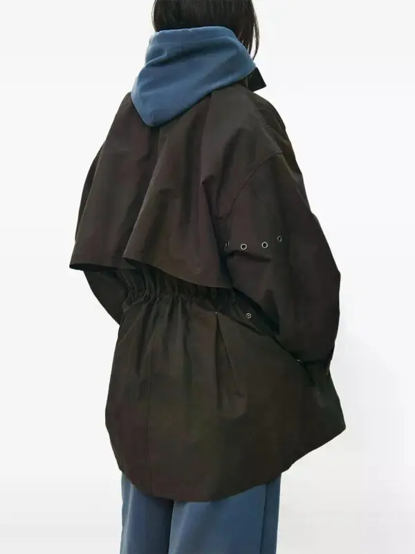 STUDIO TOMBOY Detachable Hood Coat - Black