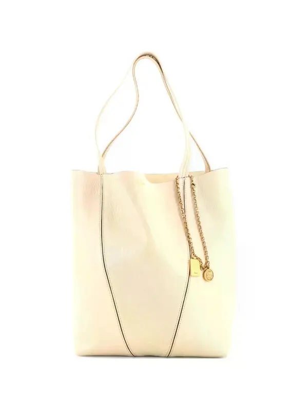 Chloé Spin Leather Medium Tote Bag - Neutrals