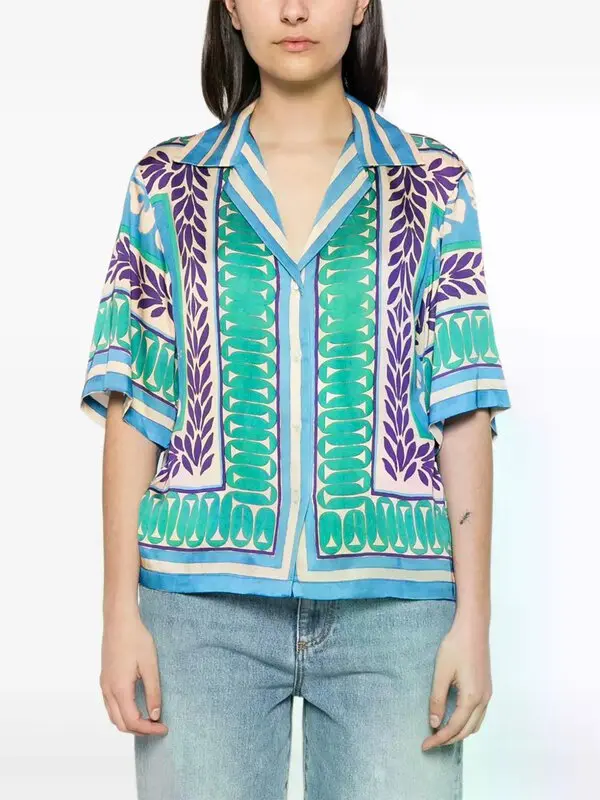 Sandro Graphic Print Short-sleeve Shirt