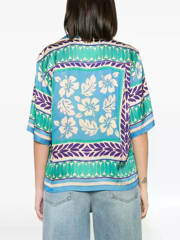 Sandro Graphic Print Short-sleeve Shirt