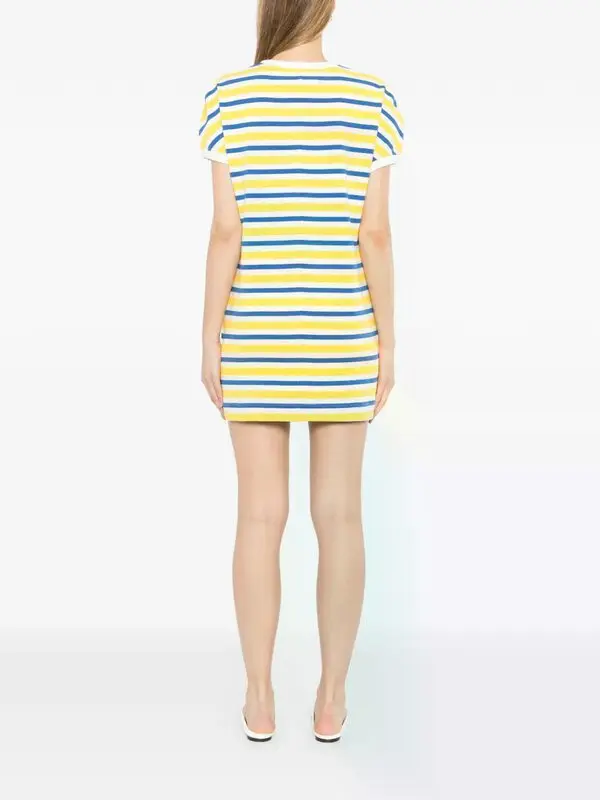 MAISON MARGIELA Striped Crewneck Dress