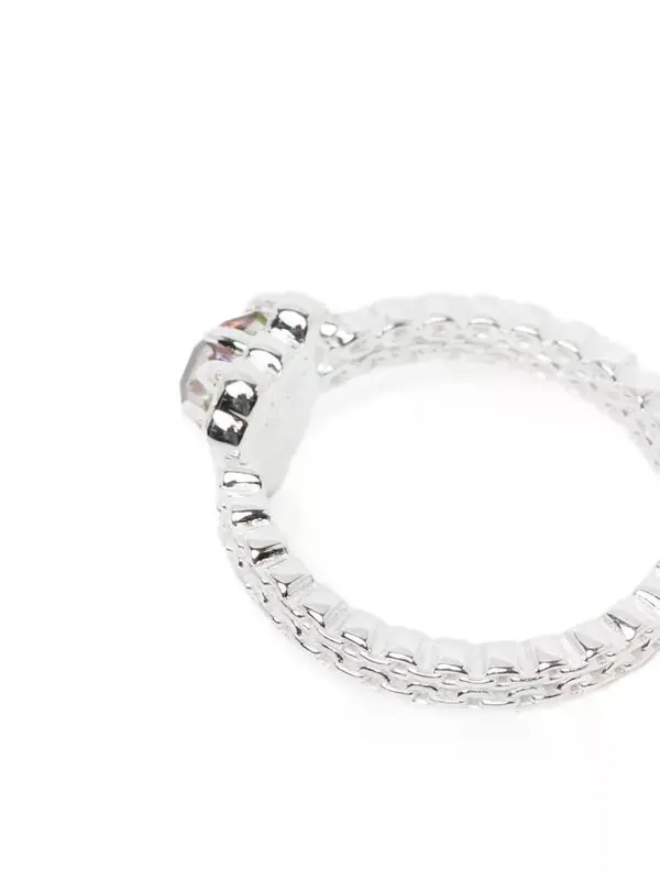 STOLEN GIRLFRIENDS CLUB Mini Claw Ring With Mystic Quartz - Silver