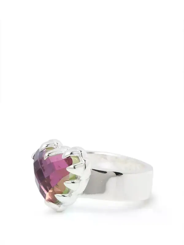 STOLEN GIRLFRIENDS CLUB Mystic Quartz Love Claw Ring - Silver