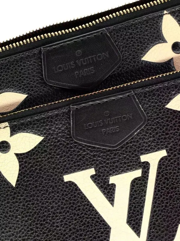 LOUIS VUITTON Multi Pochette Accessoires Bicolor Monogram Empreinte Giant Crossbody Bag