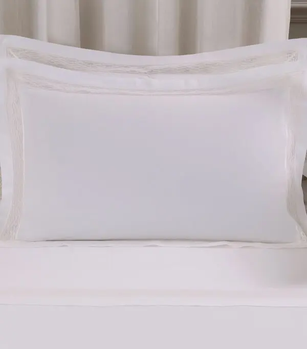 Frette Cotton Balance Lace Oxford Pillowcase