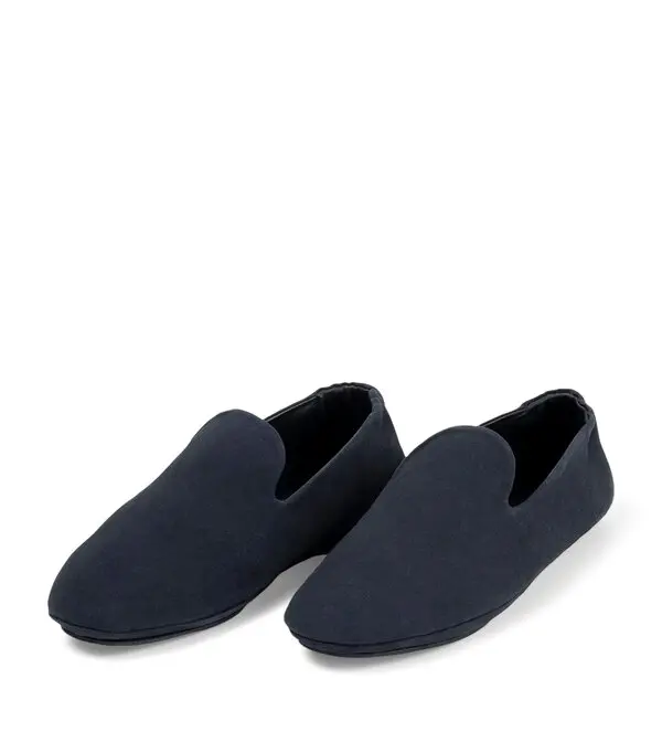 Frette Suede Frisbee Slippers - Blue