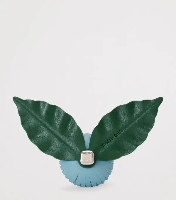 Loewe X Paula's Ibiza Leather Flower Pistil Pin - Blue