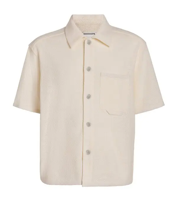 WOOYOUNGMI Seersucker Short-sleeve Shirt