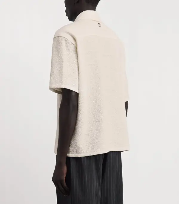 WOOYOUNGMI Seersucker Short-sleeve Shirt