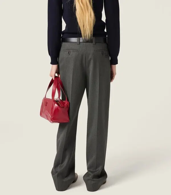 Miu Miu Wool Straight Trousers