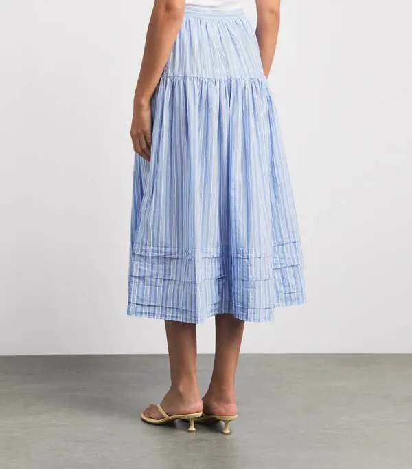DÔEN Organic Cotton Stripe Maxi Skirt