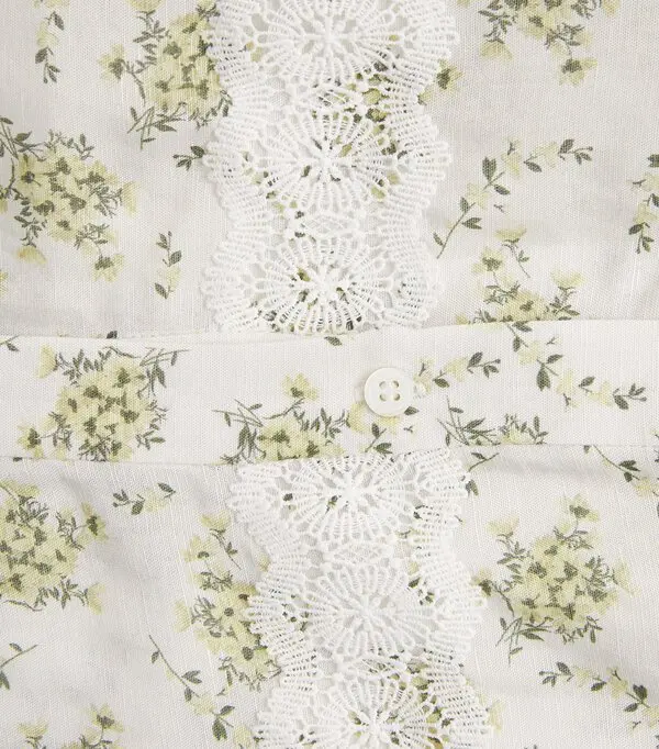 Sandro Lace Floral Midi Dress
