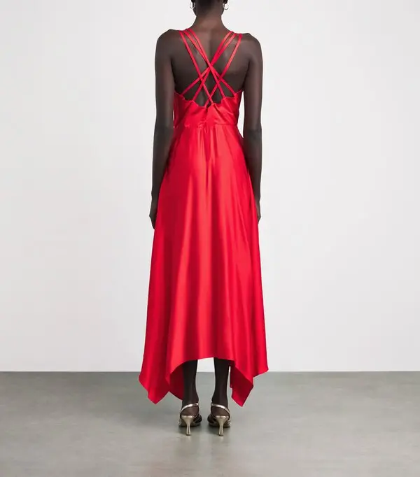 Sandro Asymmetric Maxi Dress
