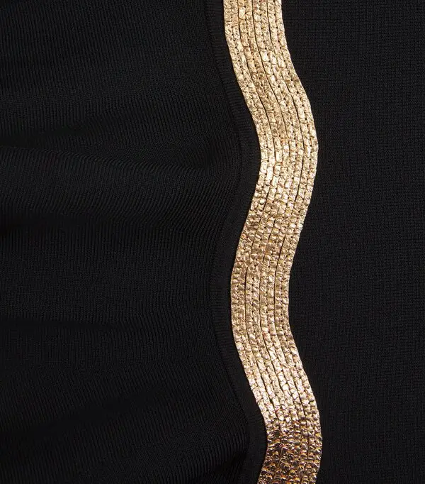 Sandro Knitted Chain-detail Mini Dress