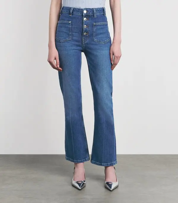 Maje Patch-pocket Flared Jeans