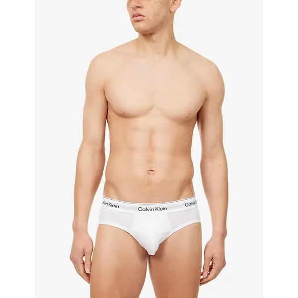 Calvin Klein Icon Pack Of Three Stretch-cotton Briefs