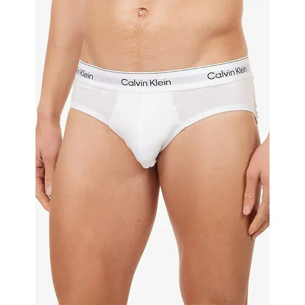 Calvin Klein Icon Pack Of Three Stretch-cotton Briefs