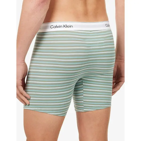 Calvin Klein Icon Pack Of Three Stretch-cotton Boxer Briefs - Multi