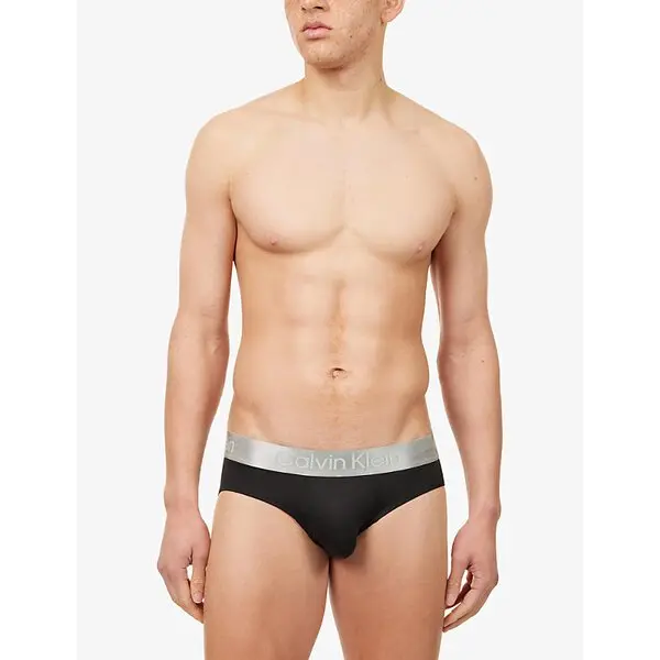 Calvin Klein Micro-stretch Pack Of Three Jersey Briefs
