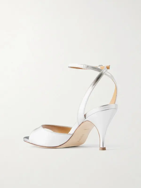 AeydĒ Jada 75 Metallic Leather Sandals