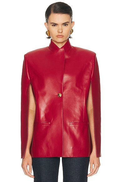 Khaite Dolso Jacket - Deep Red