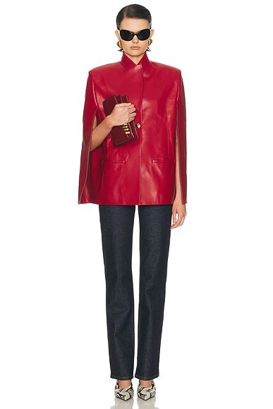Khaite Dolso Jacket - Deep Red