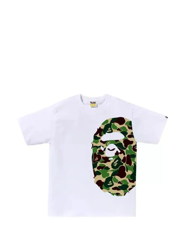 A BATHING APE Camouflage-print Ape Head T-shirt - White