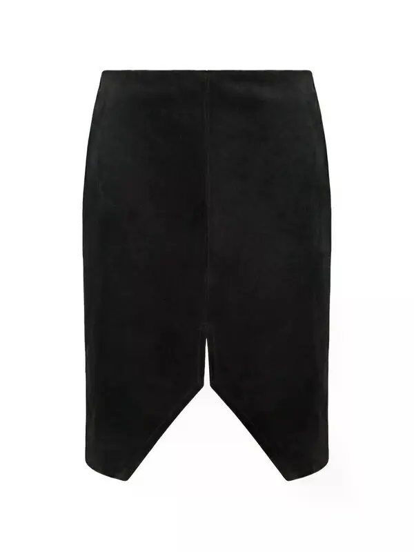 TATUNA Asymmetric Velvet Skirt