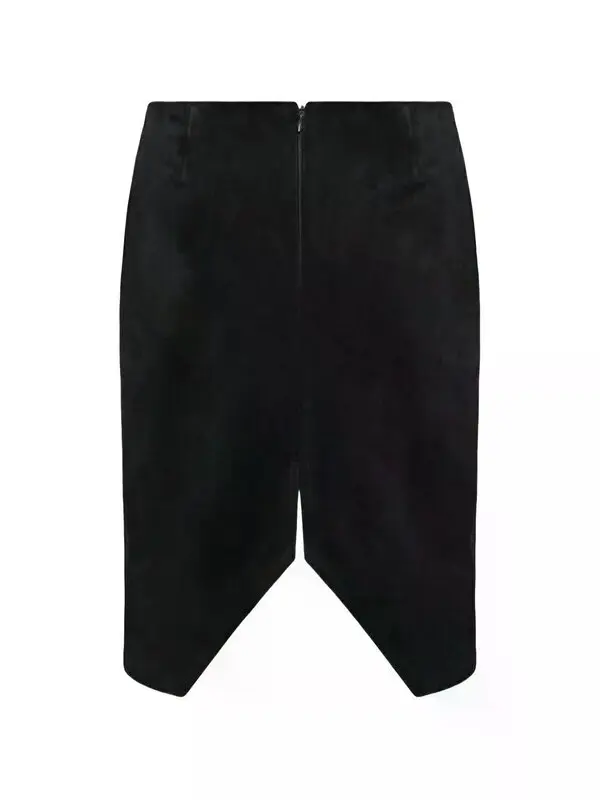 TATUNA Asymmetric Velvet Skirt