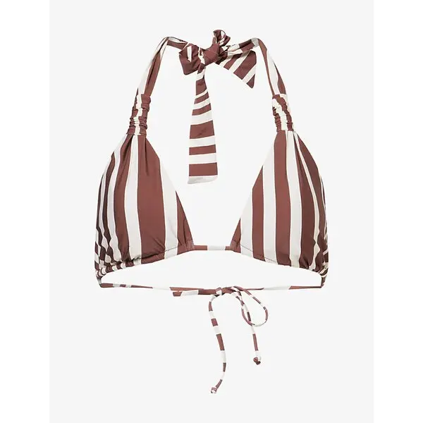Seafolly Coastline Triangle Bikini Top - Cocoa