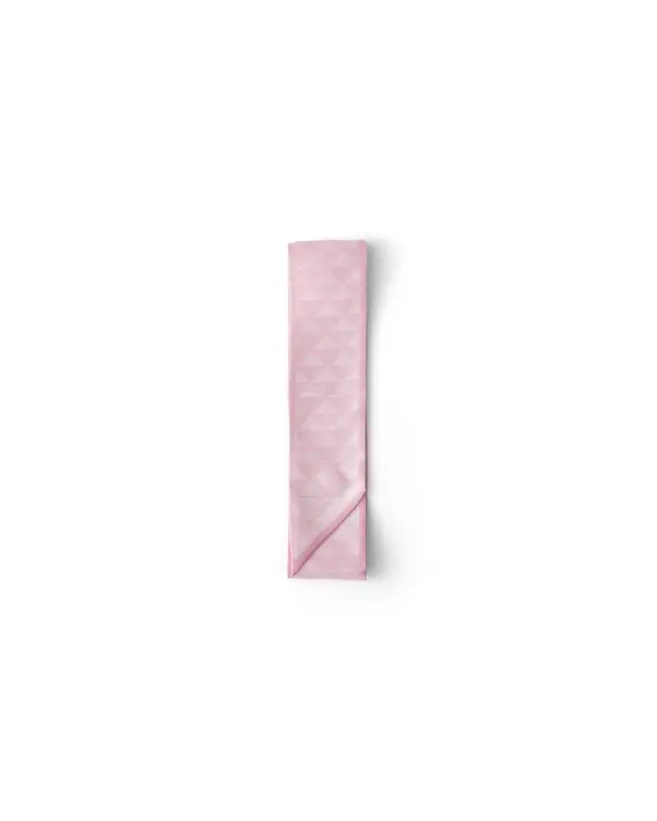 Prada Symbole Jacquard Silk Neck Tie - Alabaster White/white