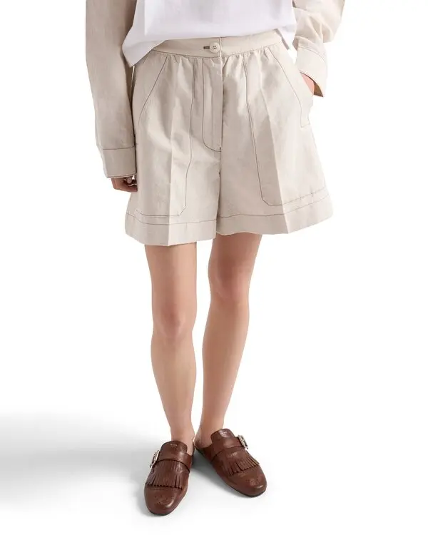 Prada Chambray Shorts