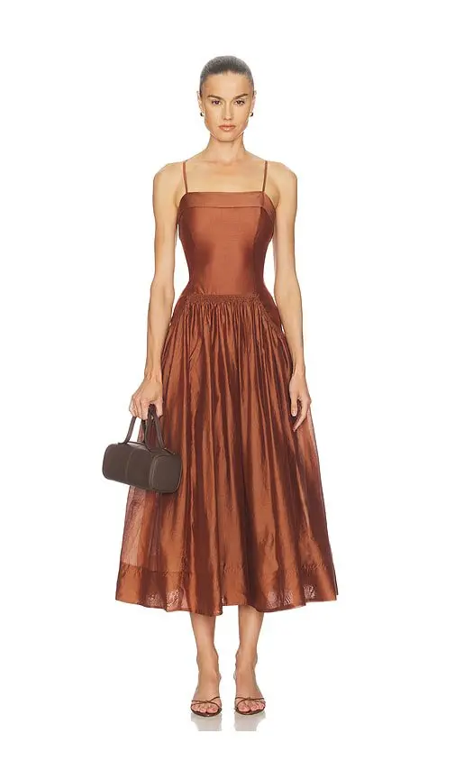 Astr The Label Ovina Dress - Brown