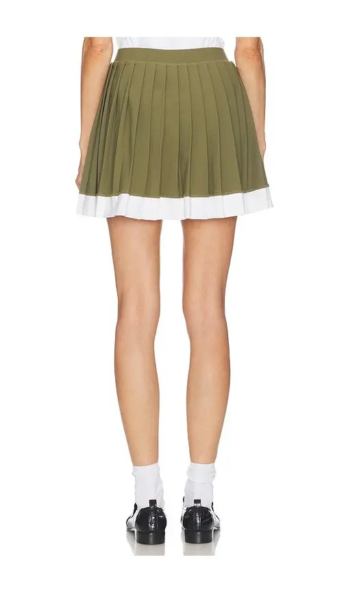 KHALHON Coastal Swing Pleated Skirt