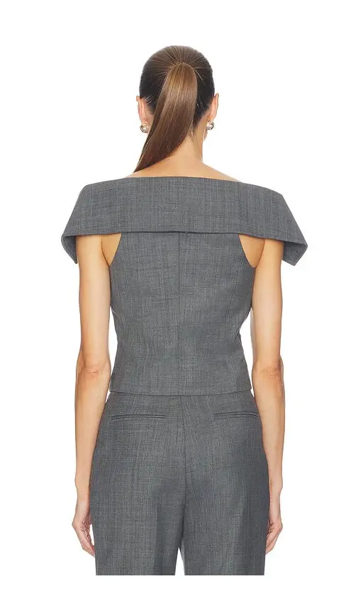 GANNI Wool Melange Suiting Vest