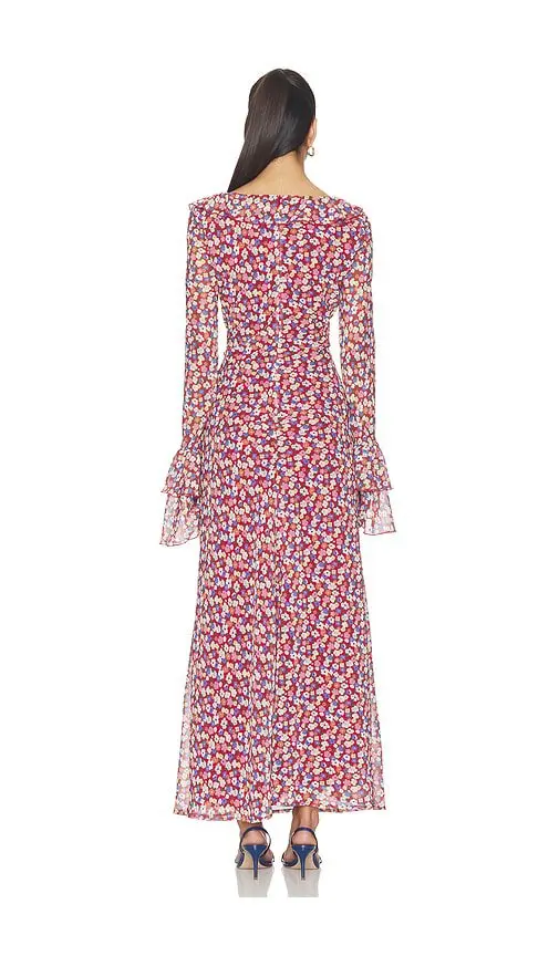 SISTER NY Floral Print Maxi Dress