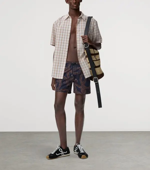 Loewe X Paula’s Ibiza Anagram Swim Shorts - Navy