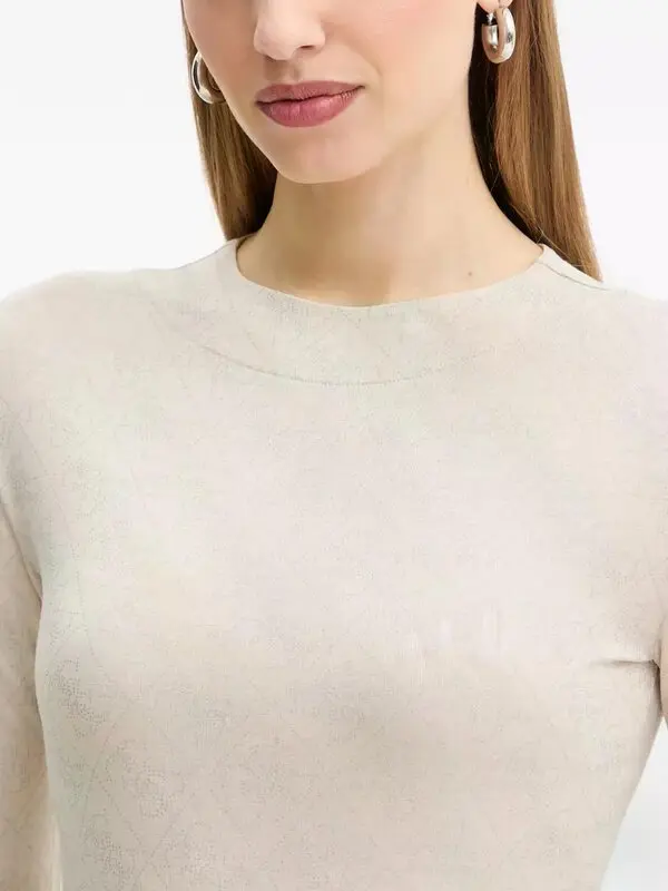 Guess Teodora Glitter Detail Crewneck T-shirt