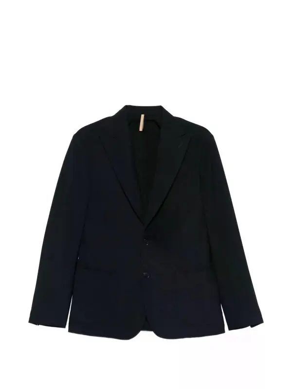 VELA SHOP Single-breasted Patch-pocket Blazer