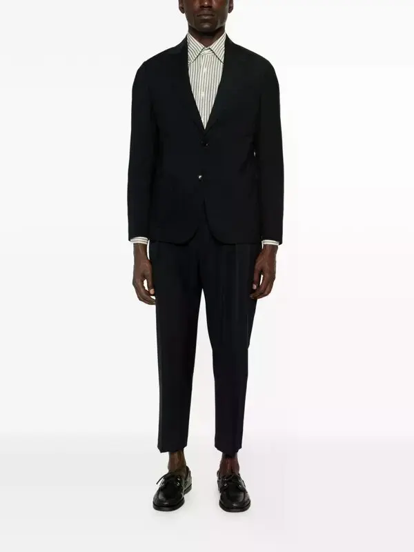 VELA SHOP Single-breasted Patch-pocket Blazer