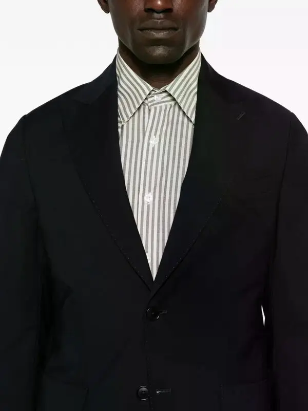 VELA SHOP Single-breasted Patch-pocket Blazer