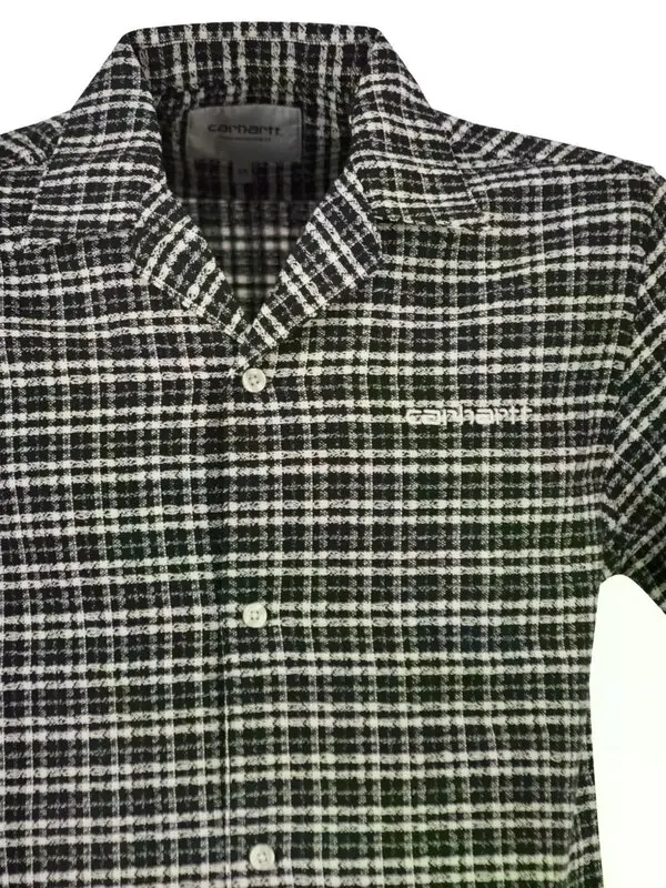 Carhartt Work In Progress Kander Checked Cotton Shirt - Black