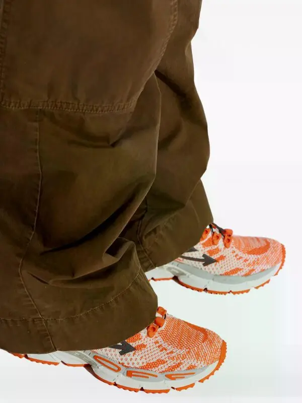 Off-White Low Top Sneakers - Orange