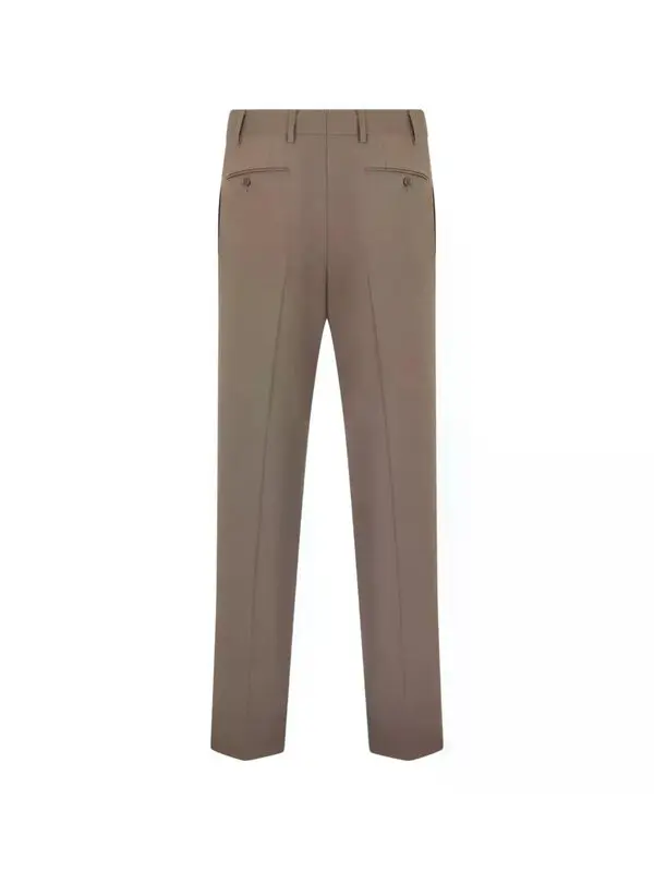 Canali Pleated Pressed-crease Trousers