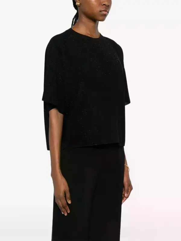 Fabiana Filippi Shimmer-effect Short-sleeve T-shirt
