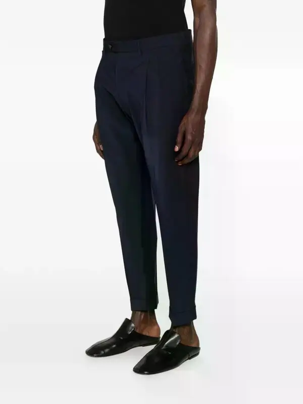 BE ABLE Pleated Turn-up Trousers