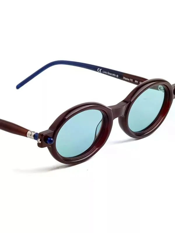 KUBORAUM P6 Oval-frame Sunglasses